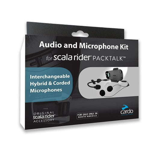 Audiosett med headsett, Cardo. Holder for sender, Packtalk - MCO ...